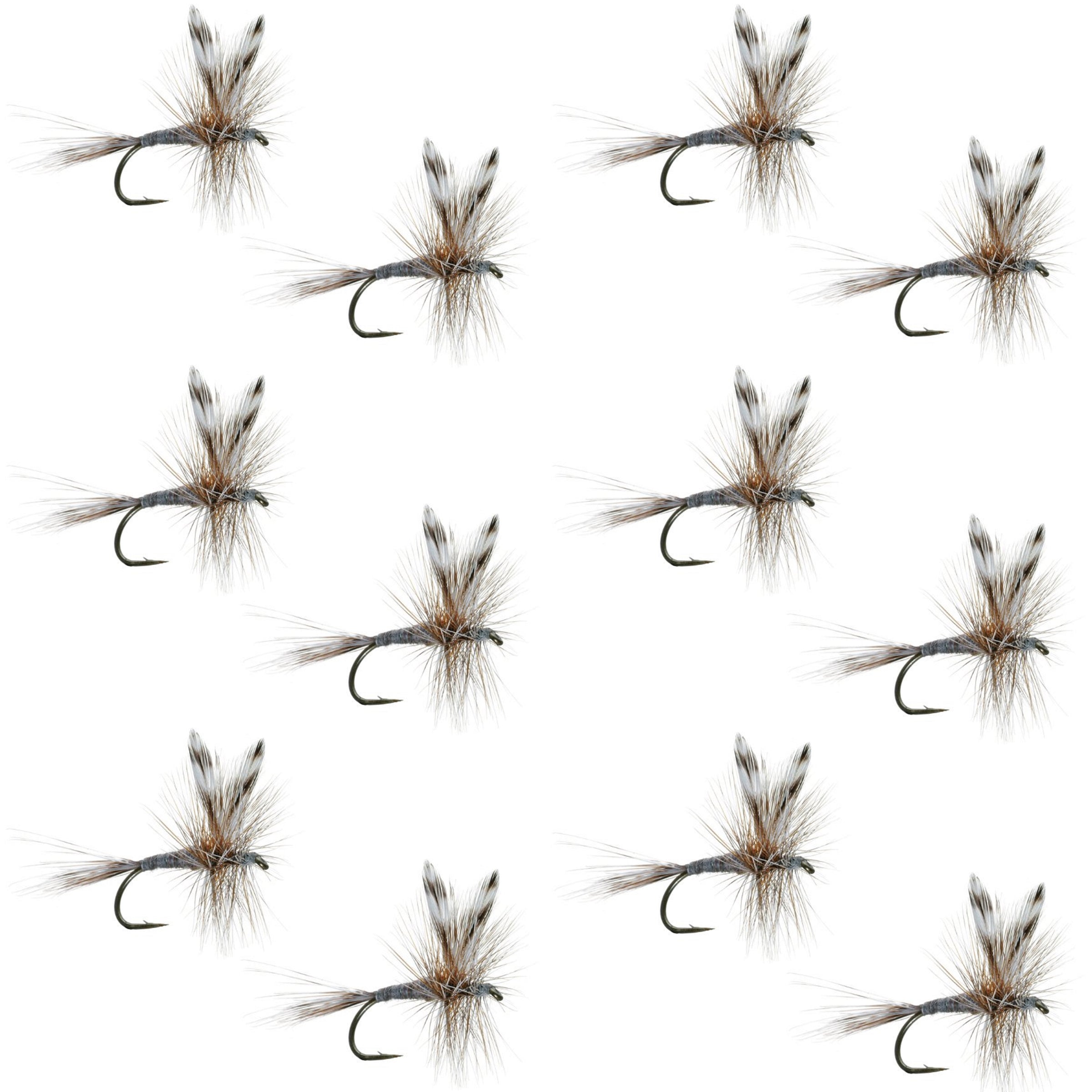 Adams Classic Dry Fly - 1 Dozen Flies Hook Size 12 – Wasatch Tenkara Rods
