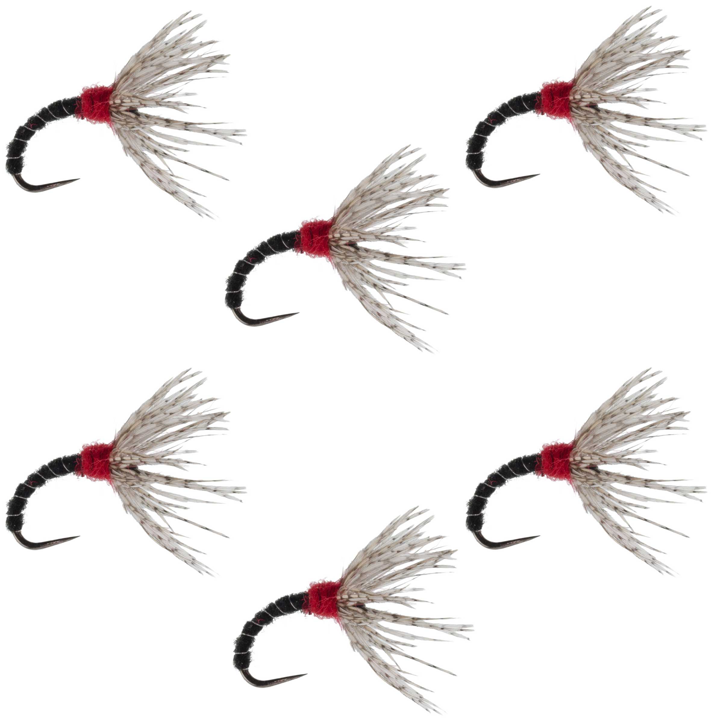 Black Zebra Sakasa Kebari - 6 Tenkara Flies - Size 12 – Wasatch Tenkara ...
