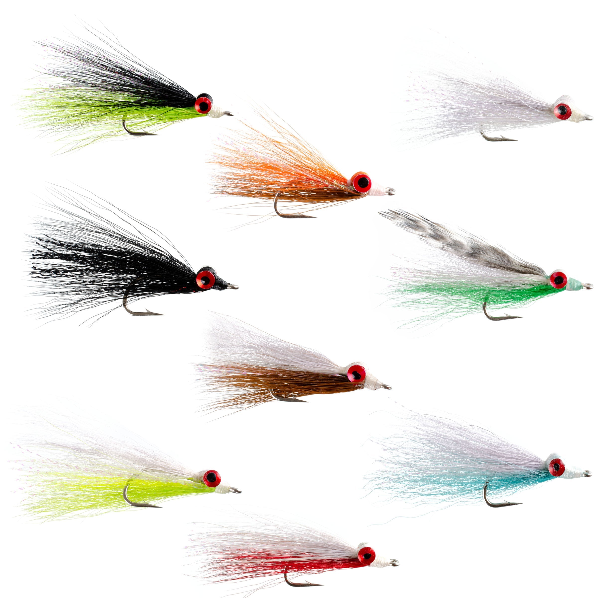 Clousers Minnow Fly Fishing Flies Assortment - Collection of 9 Saltwat ...