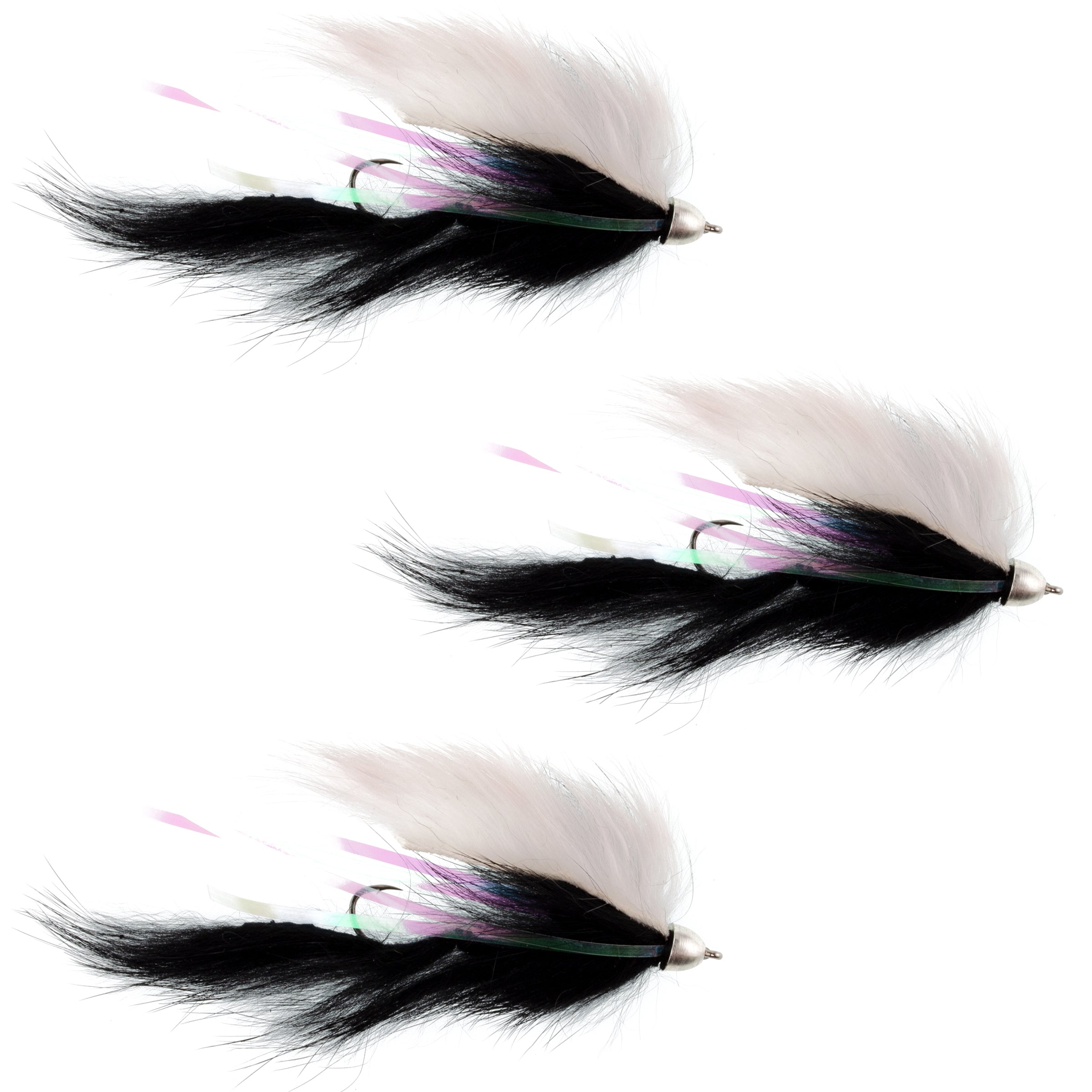 The Fly Fishing Place Dolly Llama Stinger Streamer Flies - 3 Black and ...