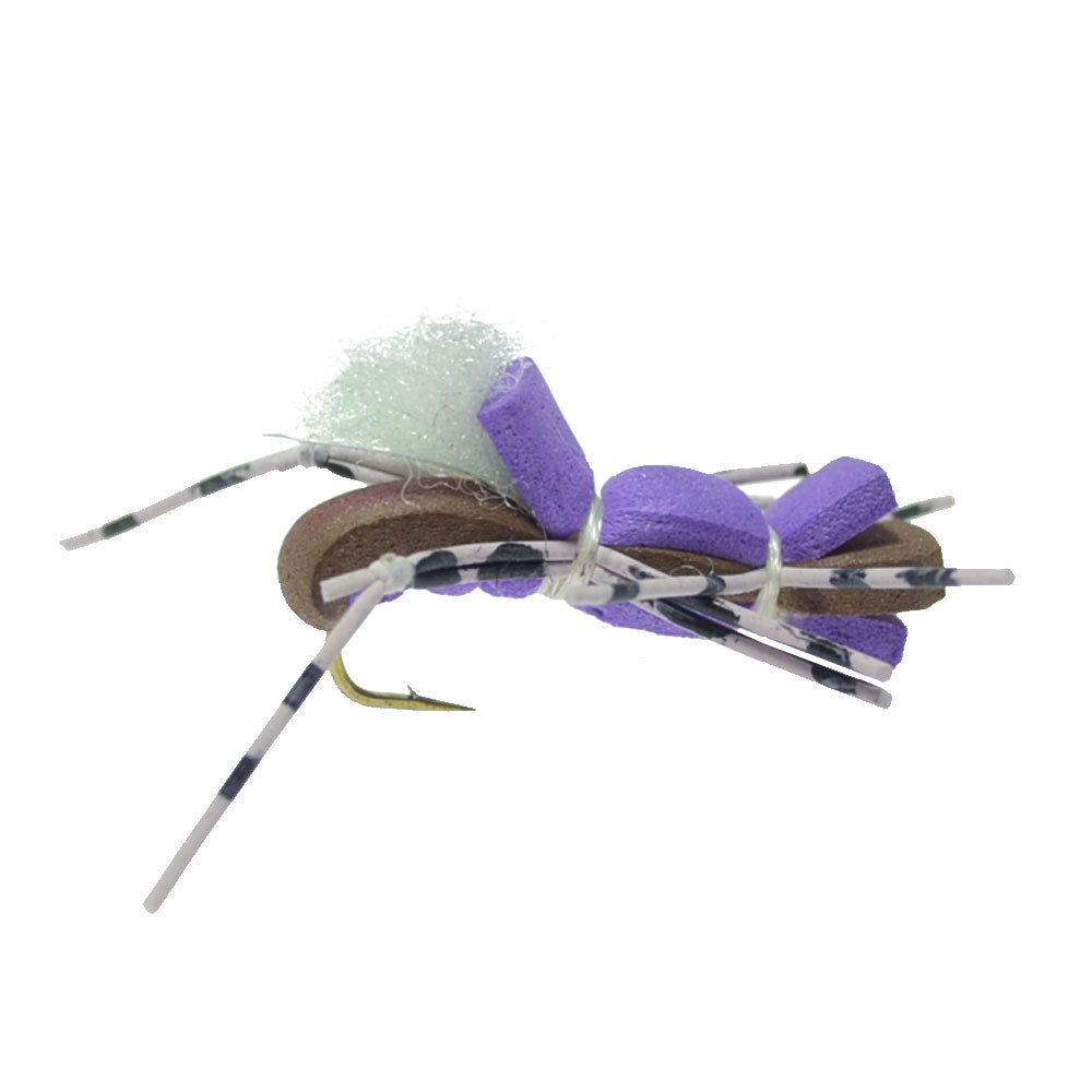 Fat Albert Purple Foam Body Grasshopper Fly - 1 Dozen Flies Hook Size ...