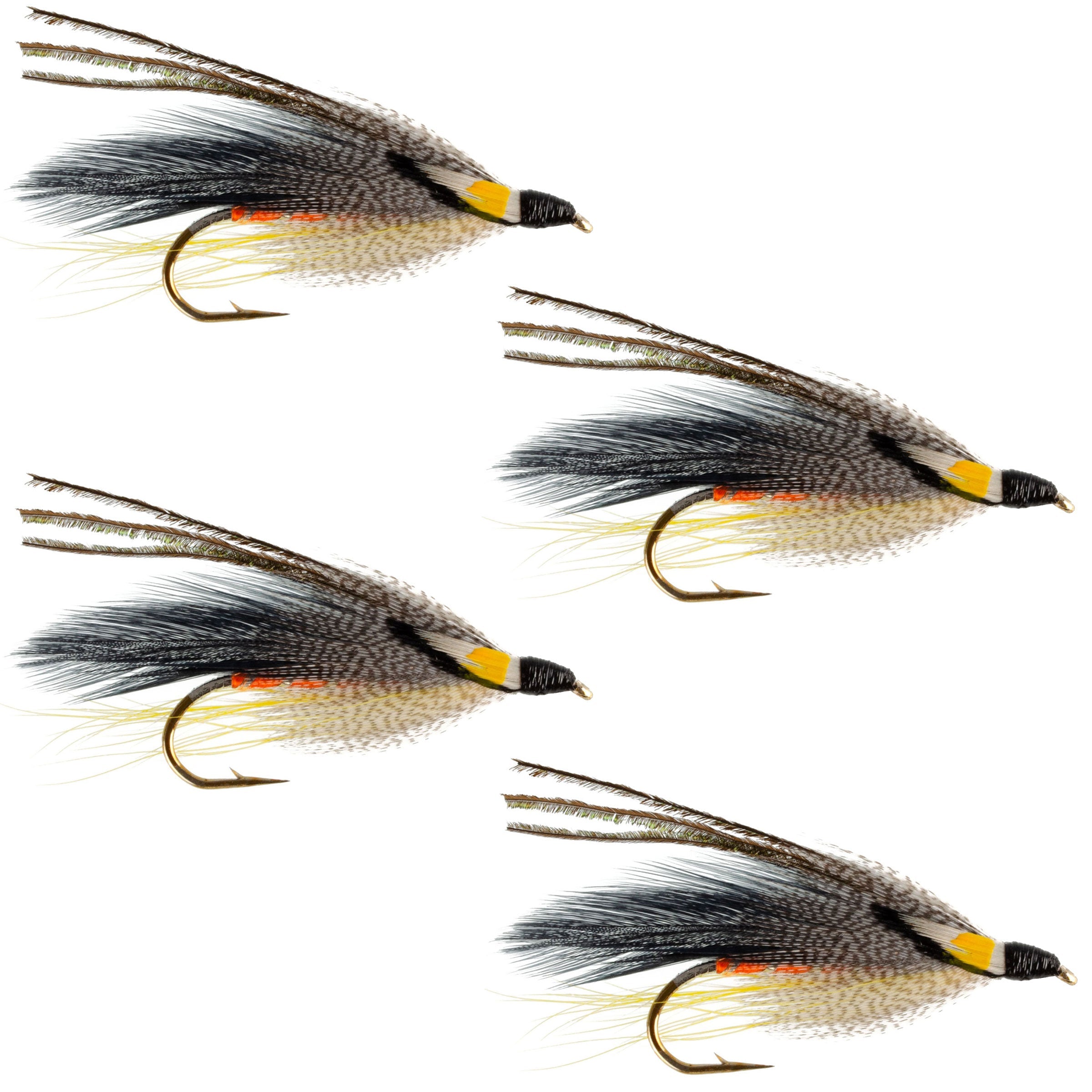 Gray Ghost Classic Streamer Flies - Set of 4- Hook Size 4 – Wasatch ...