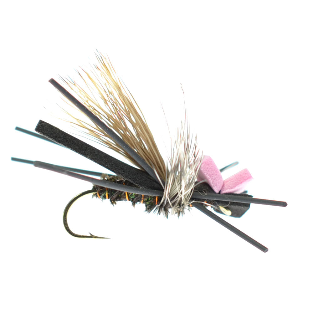 Gypsy King Hopper Foam Body Grasshopper Fly - 1 Dozen Flies Hook Size ...