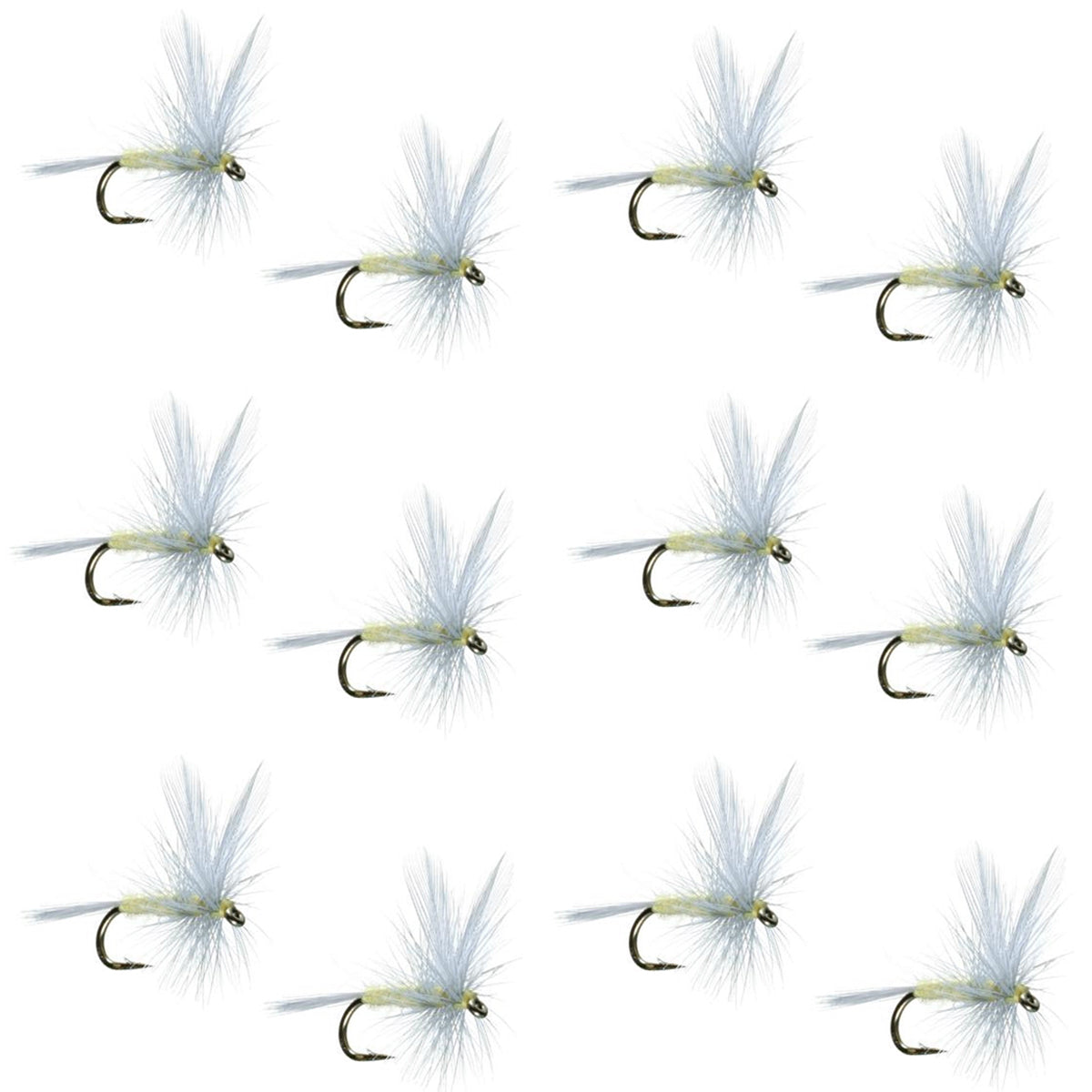 Pale Morning Dun PMD Classic Dry Fly - 1 Dozen Flies Hook Size 16 ...