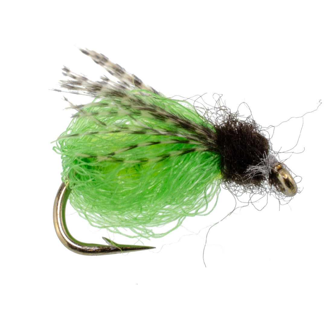 LaFontaine Bright Green Deep Sparkle Caddis Pupa - 1 Dozen Flies Hook ...