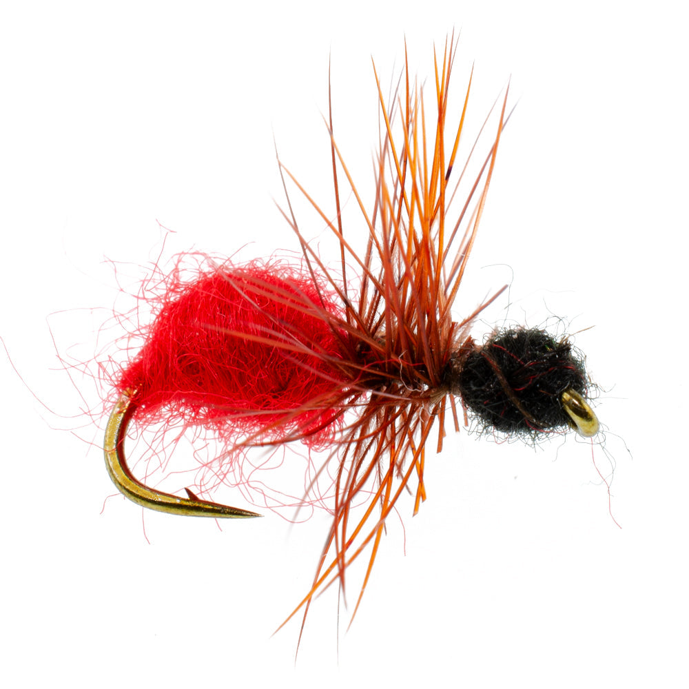Velvet Cowkiller Ant Wasp Terrestrial Trout Dry Fly - 1 Dozen Flies Ho ...