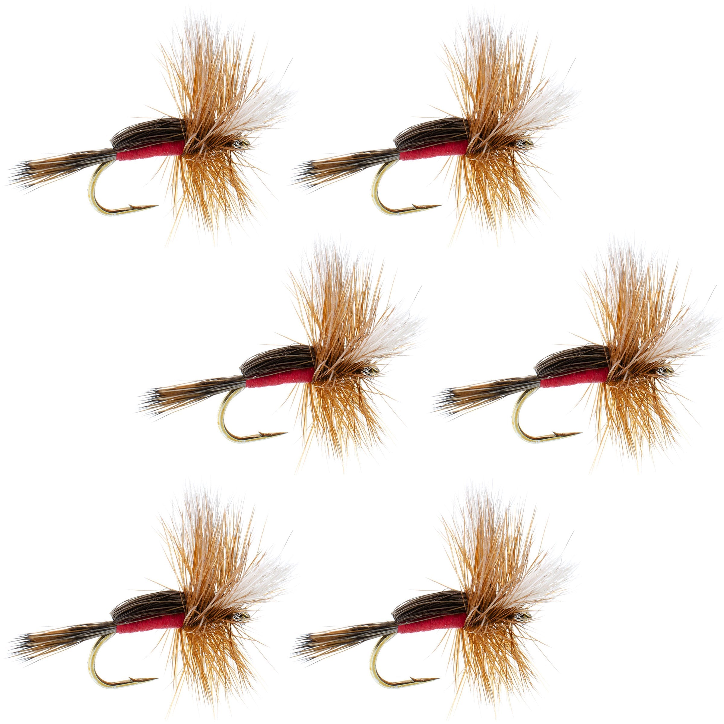 Royal Humpy Classic Hair Wing Dry Fly - 6 Flies Hook Size 16 – Wasatch ...