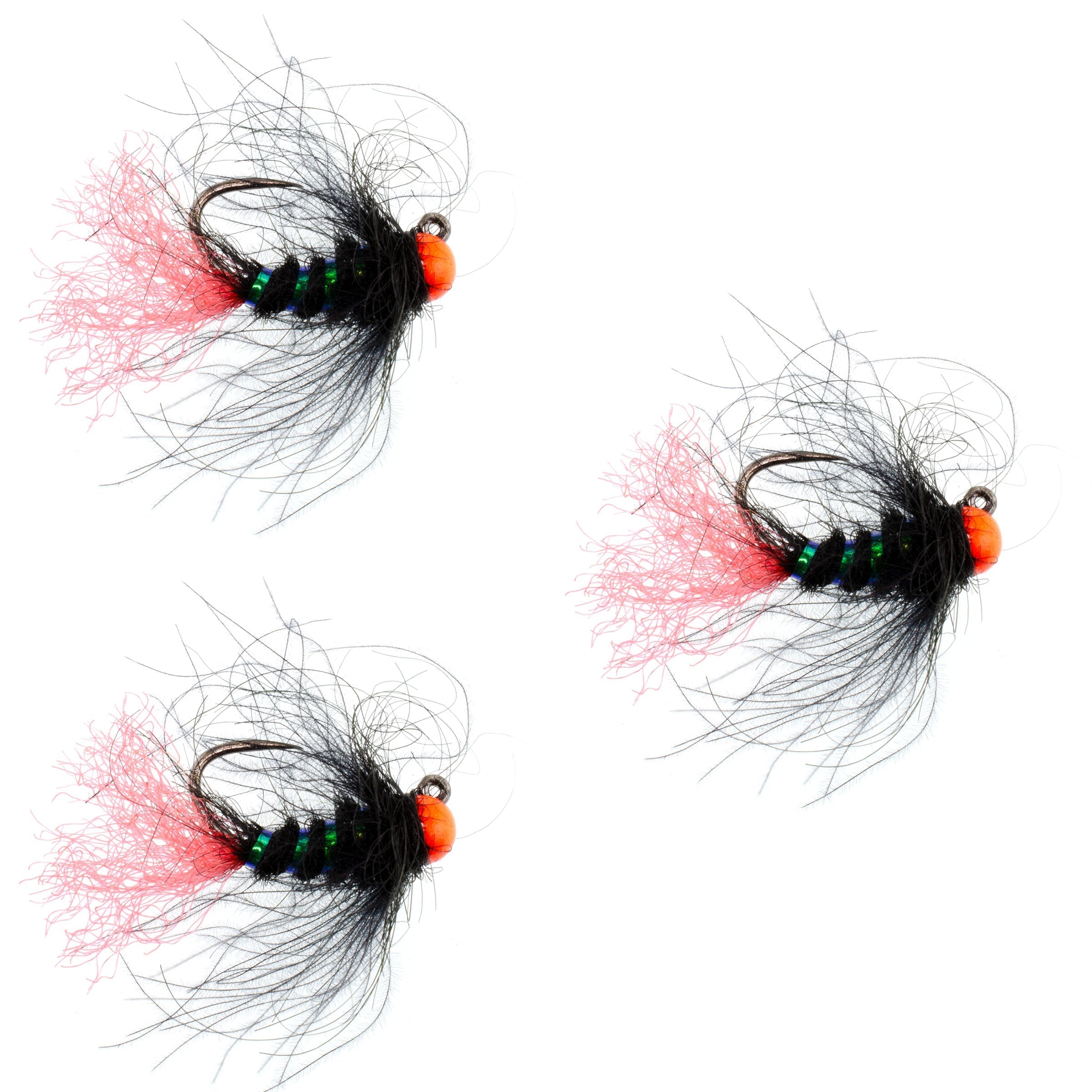3 Pack Tungsten Hot Bead Jig Tactical Blow Torch Czech Nymph Euro Nymp ...