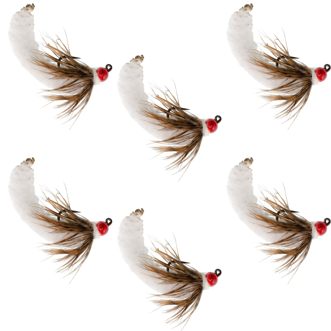 Tungsten Bead White Mop Fly Tactical Jig Czech Euro Nymph Barbless Fly – Wasatch Tenkara Rods