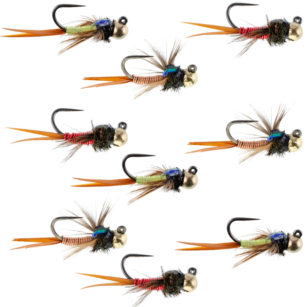 Copper John Nymph Bead Head Flies Size 14 For Trout Bead Head Copper ...